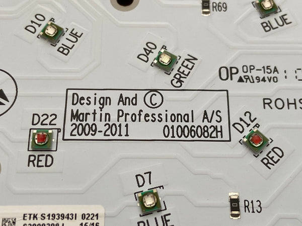 Martin - 62050008 - PCBA Pixel RGB 36 LEDs, calibrated MAC 101 – Moving ...